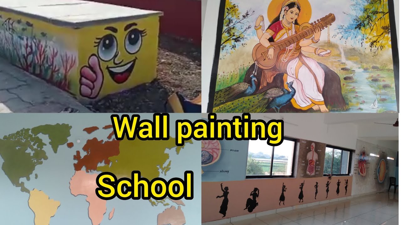 Painting the interior walls and classrooms of the school | wall ...