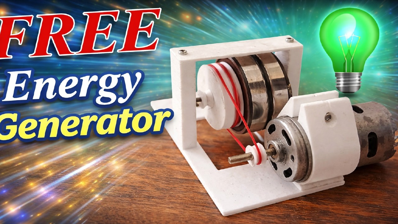 DIY Free Energy Generator with 3D Printed Frame (Concept Video) - YouTube