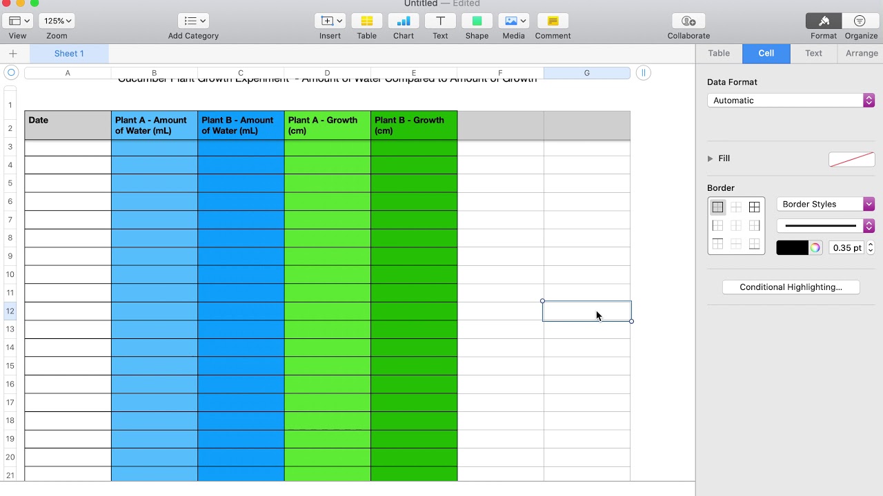 How To Create A Data Table apple Numbers Or Google Sheets YouTube How To Create A Data Table apple Numbers Or Google Sheets YouTube