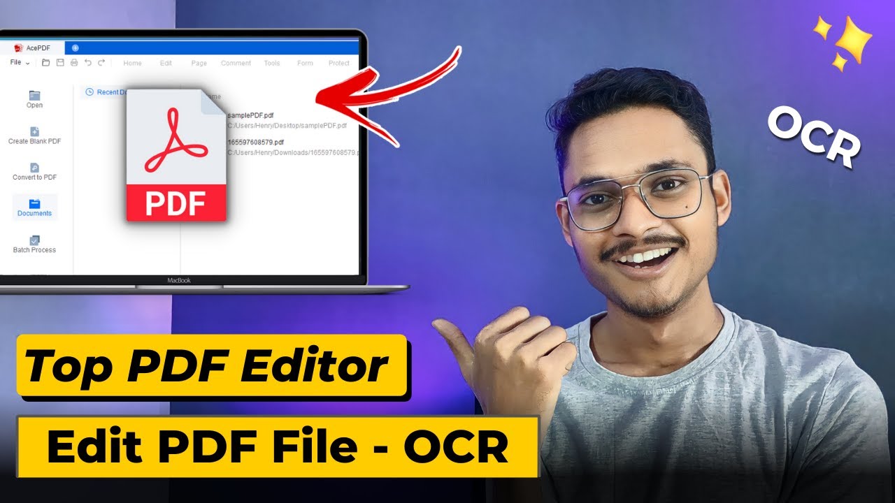 How to edit pdf file in laptop & PC - OCR PDF to word - YouTube
