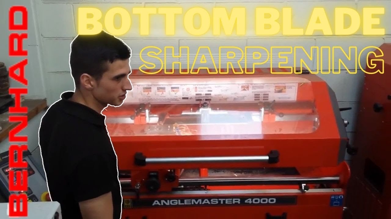 Bernhard angle grinder Bottom blade sharpening - YouTube