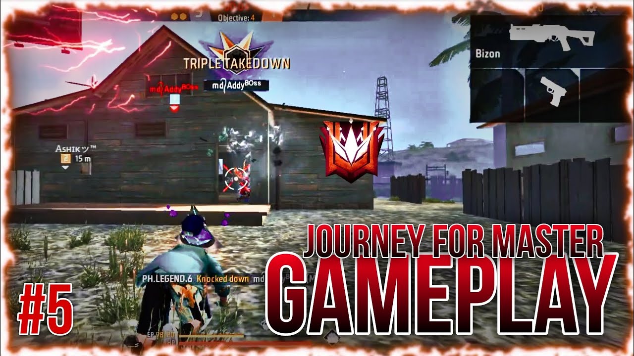JOURNEY FOR MASTER GAME-PLAY | FF RANK PUSH GAMEPLAY | FF INDIA ...