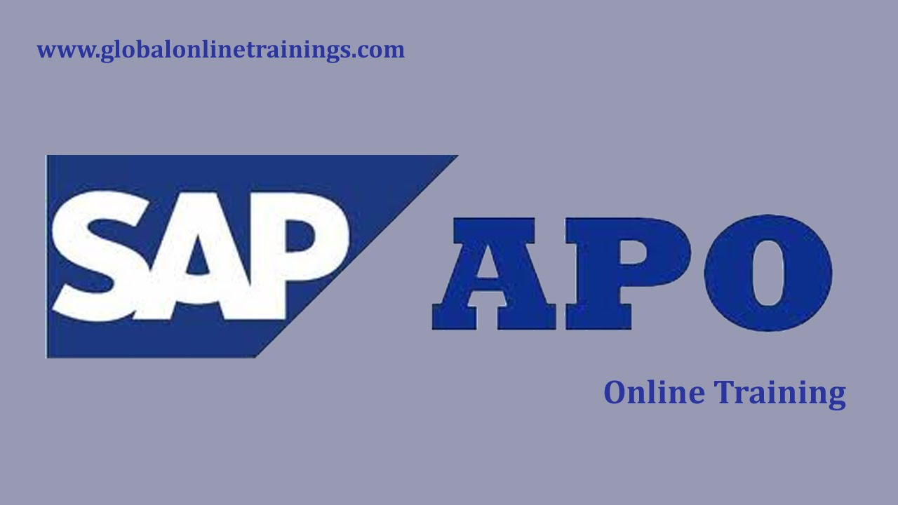 SAP APO Training Demo Video | SAP APO Online Course -Global Online ...