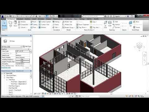 Revit Structure:Tutorials:Work with Floors and Openings.#2/2. - YouTube