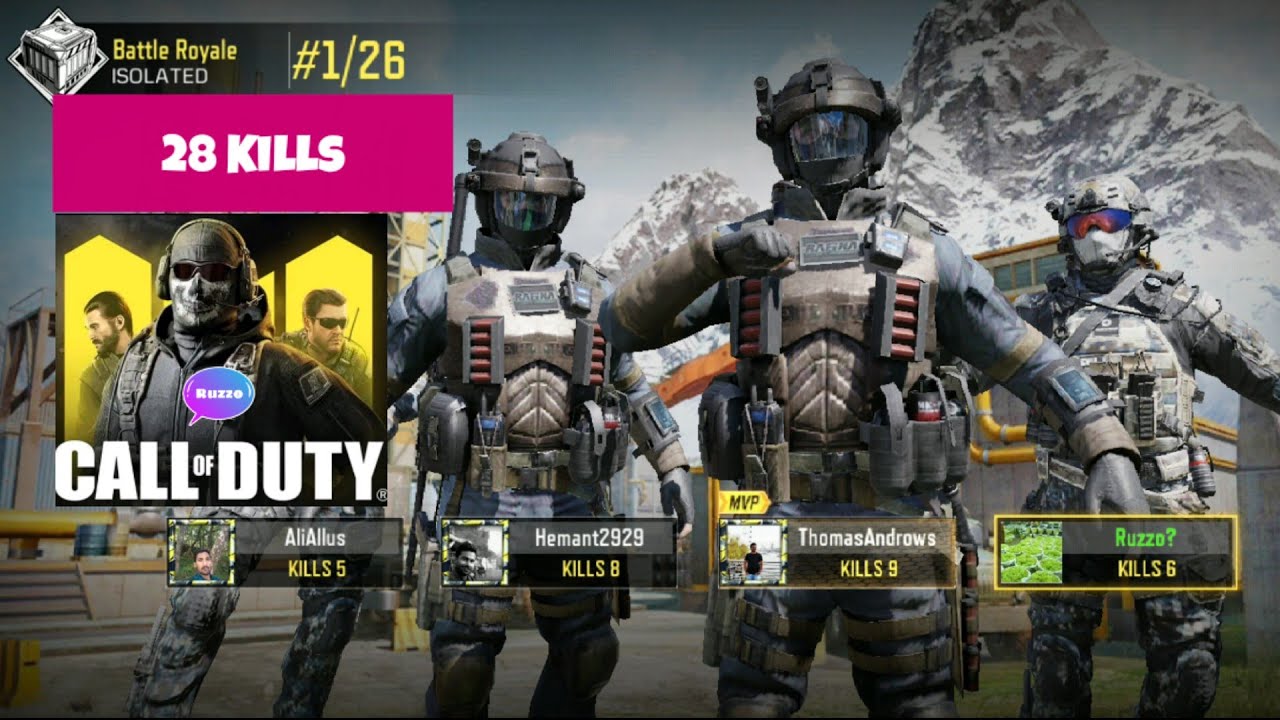 Call of duty mobile gameplay squad match winner - YouTube