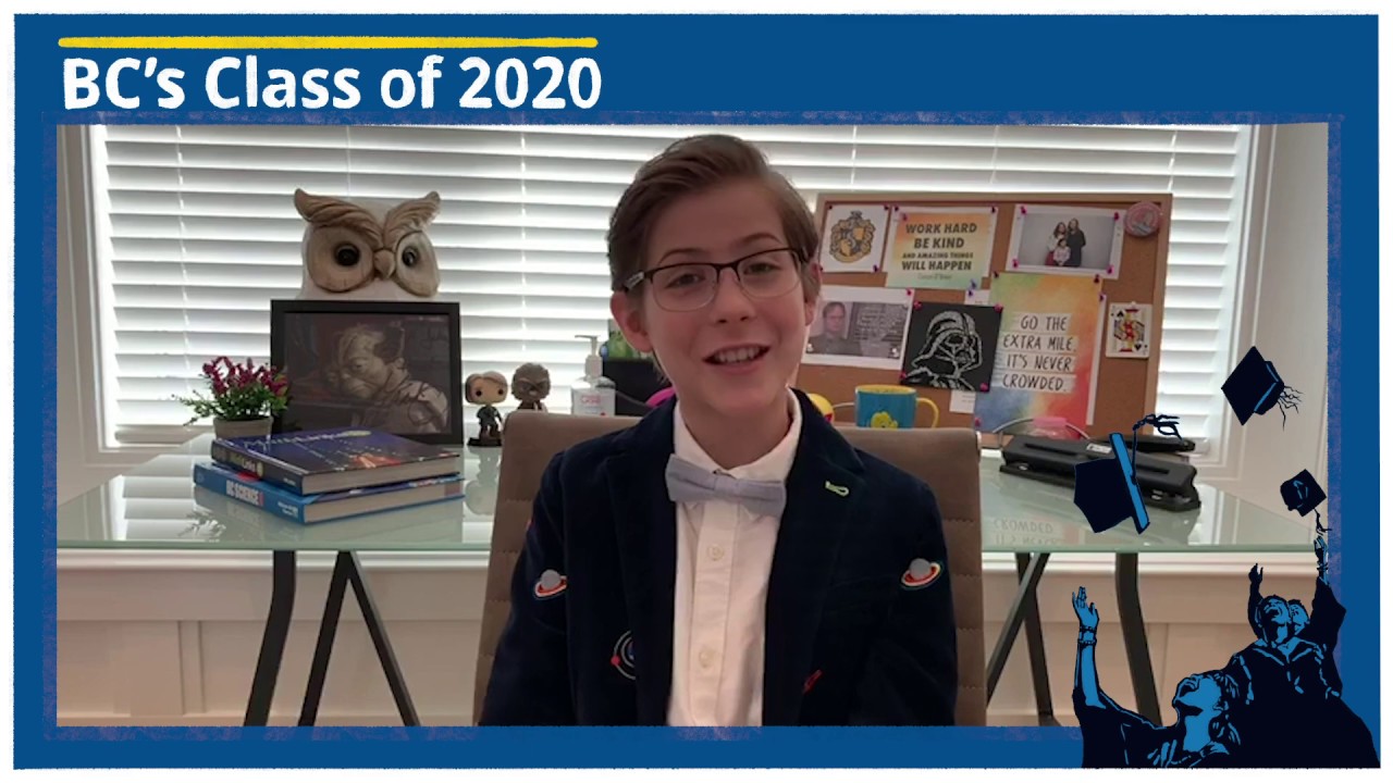 Jacob Tremblay's words to the Class of 2020 - YouTube