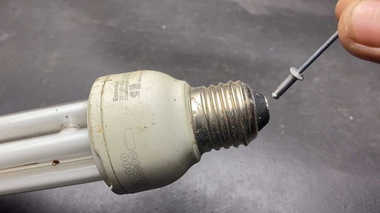 put a nail in the light bulb and you Will be amazed - YouTube