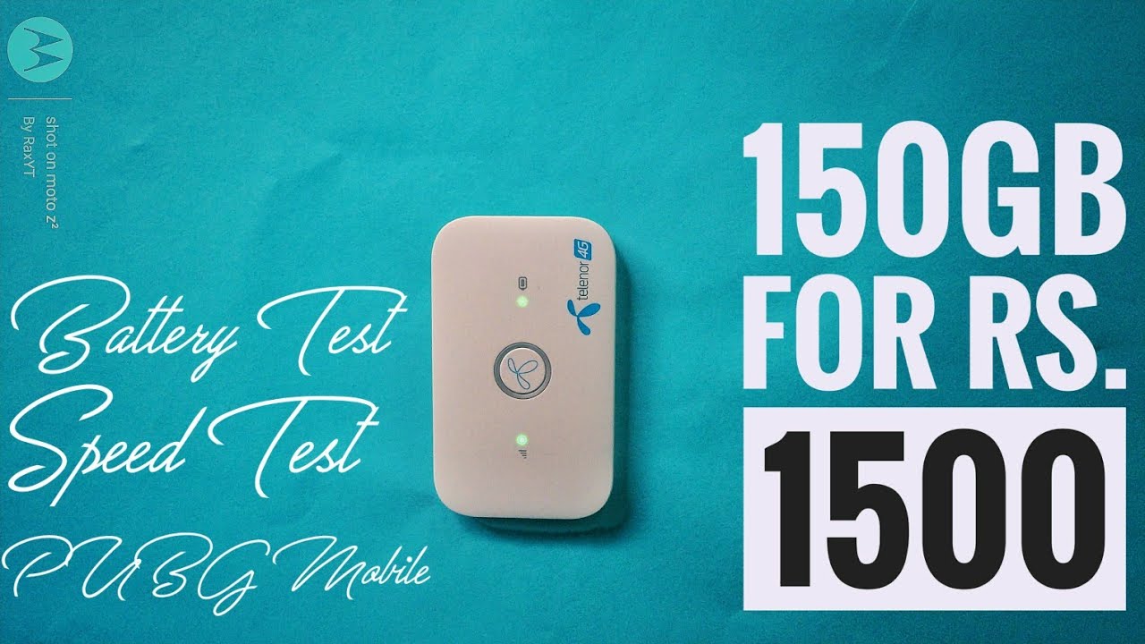 Telenor 4G Mobile Broadband Review |150GB In Rs.1500| - YouTube