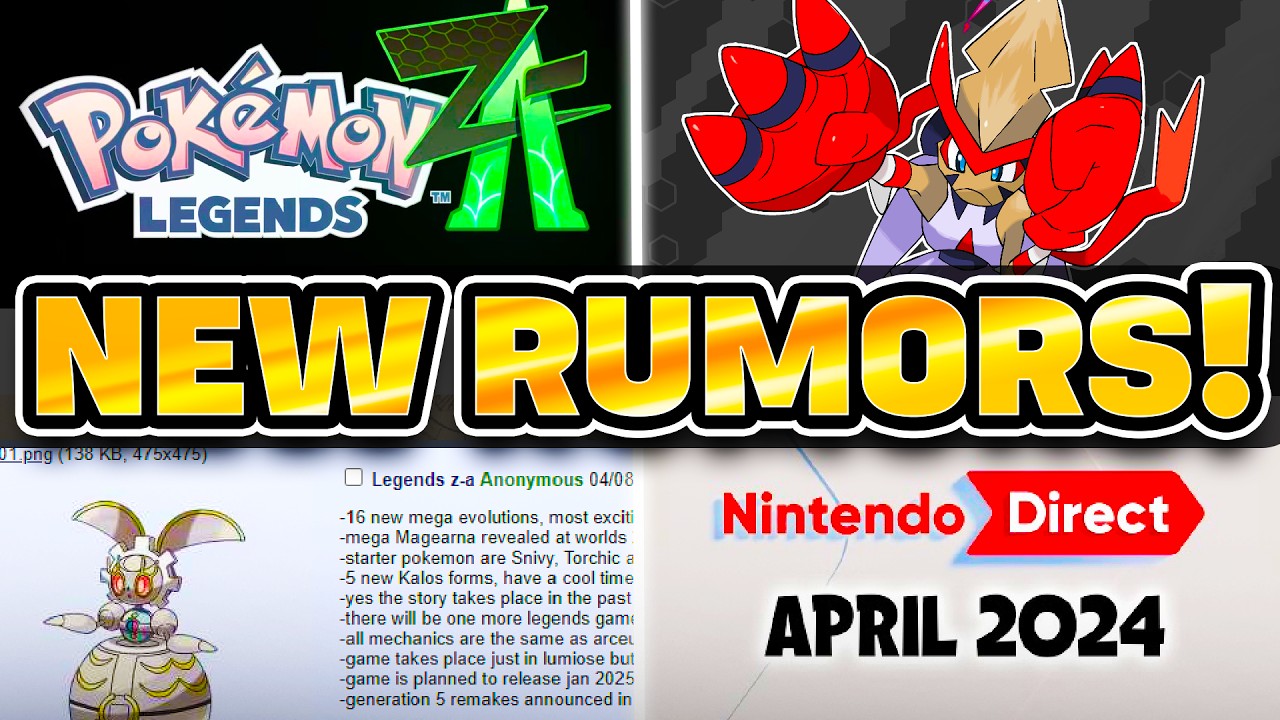POKEMON NEWS & LEAKS! 16 NEW Mega Evolutions in Legends ZA & Nintendo ...