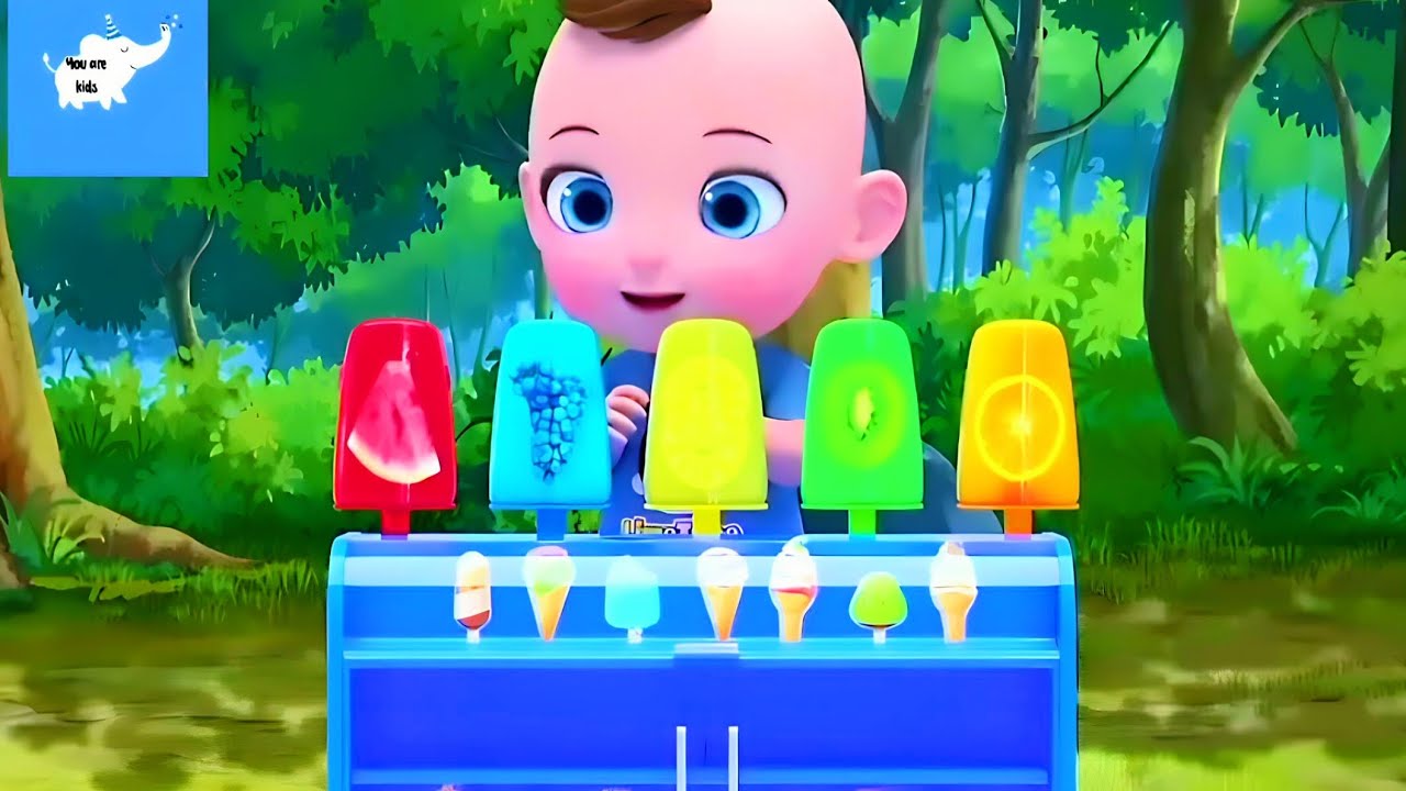 Learning colours Names - red, blue, yellow, green, orange, with ...