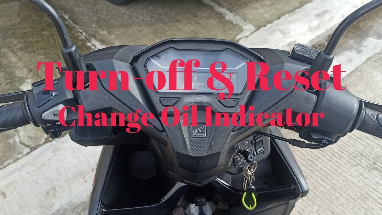 Turn-off & Reset Change Oil Indicator (Honda Click) - YouTube