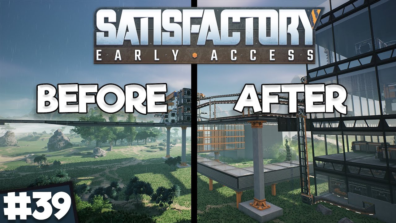 Making a TRAIN Station!! | Satisfactory MULTIPLAYER! #38 - YouTube