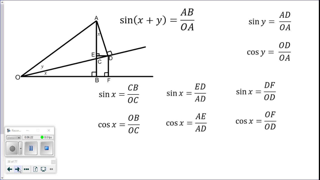 Proof Of Compound Angle Identity Sin x y YouTube