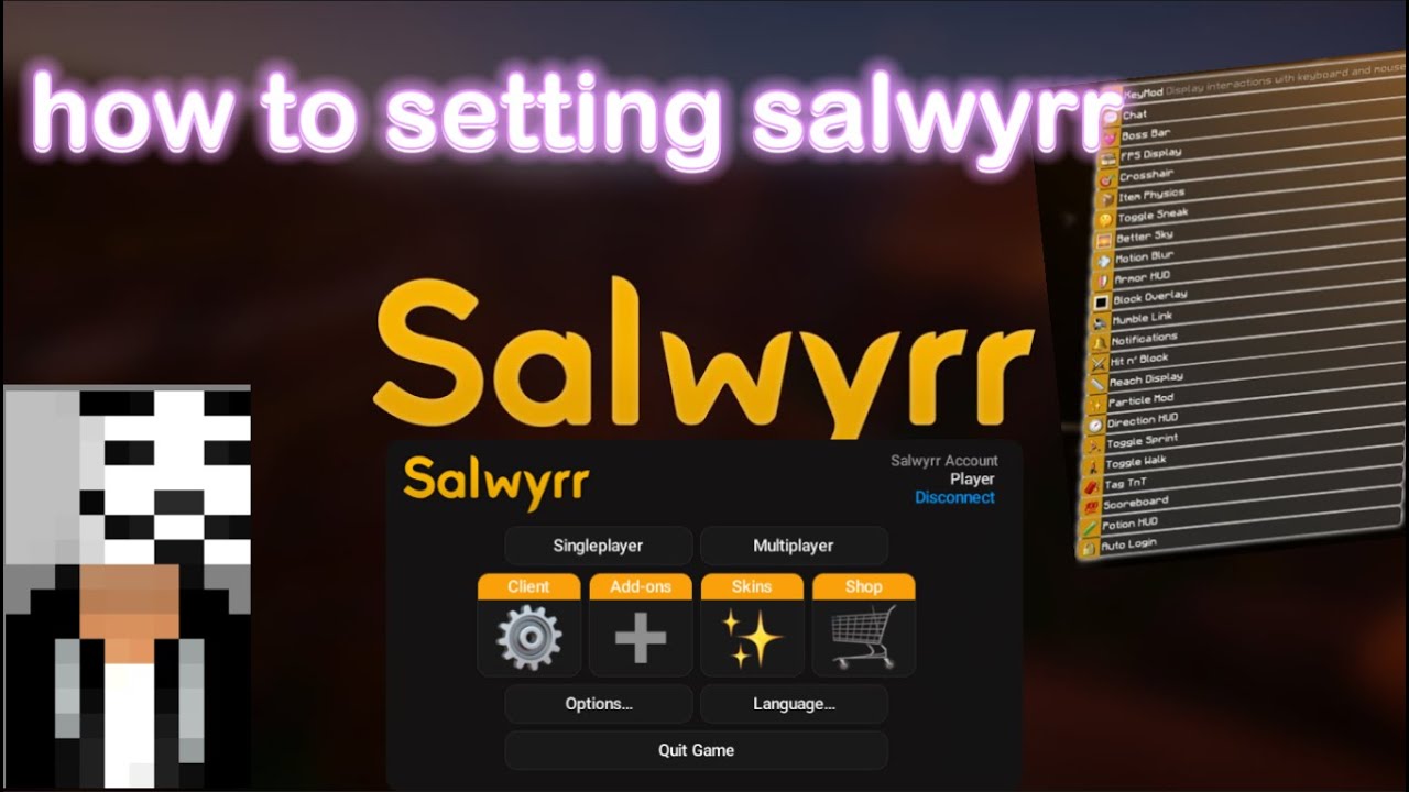 cách setting salwyrr đúng cách/salwyrr minecraft launcher 4 - YouTube