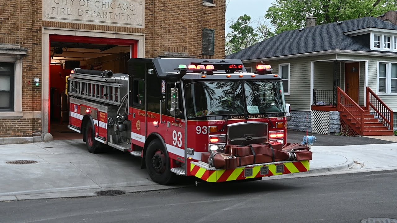 Chicago Fire Department Engine 93 Responding - YouTube