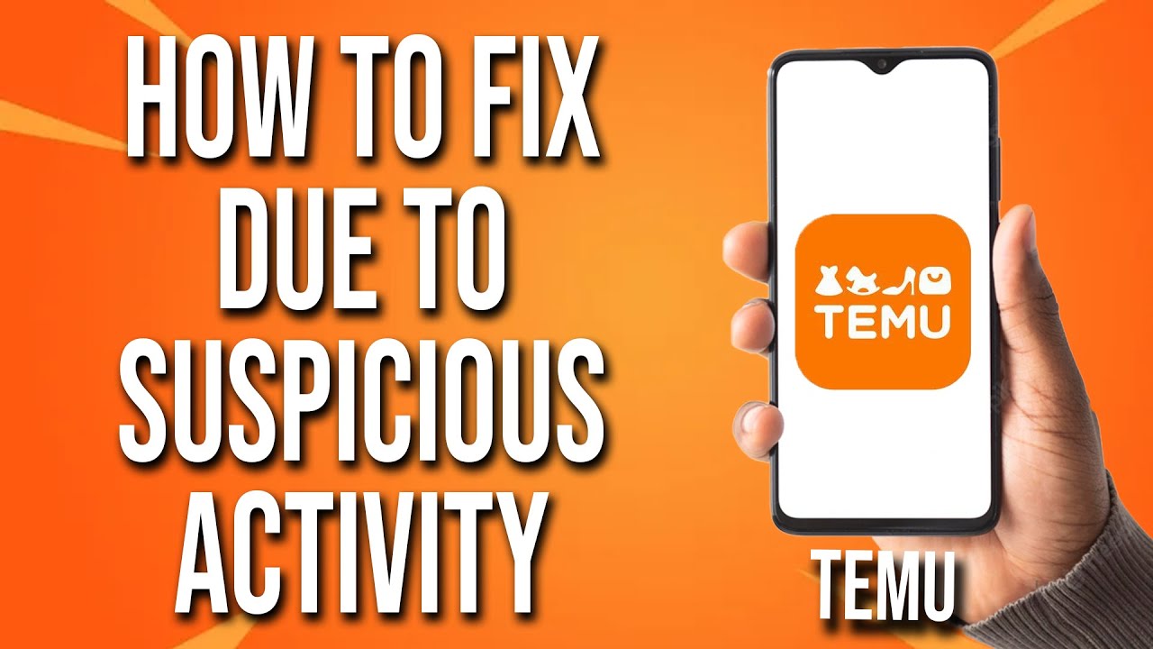 How To Fix Temu Due To Suspicious Activity - YouTube