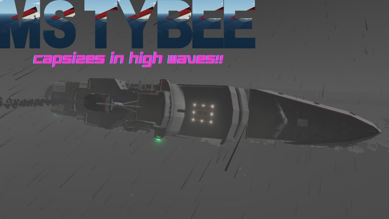 MS Tybee Capsizes in High Waves!! - Stormworks : Build and Rescue - YouTube