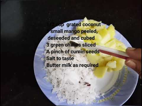 Arachu Kalakki, Ozichu Curry, Coconut Mango Yogurt Gravy, അരച്ചുകലക്കി, ഒഴിച്ചുകറി
