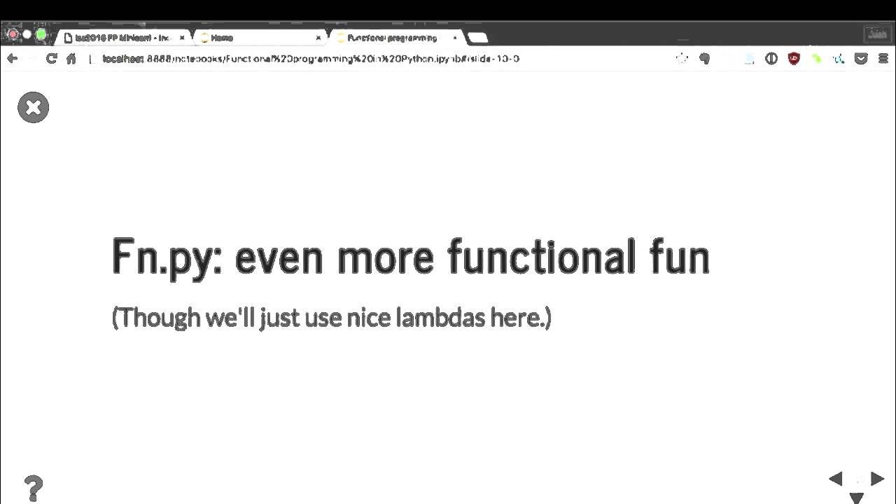 Functional programming in Python with Toolz and fn.py - YouTube
