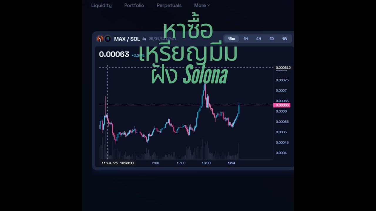 หาซื้อเหรียญมีม ฝั่ง Solona วิธีซื้อง่ายๆ - YouTube