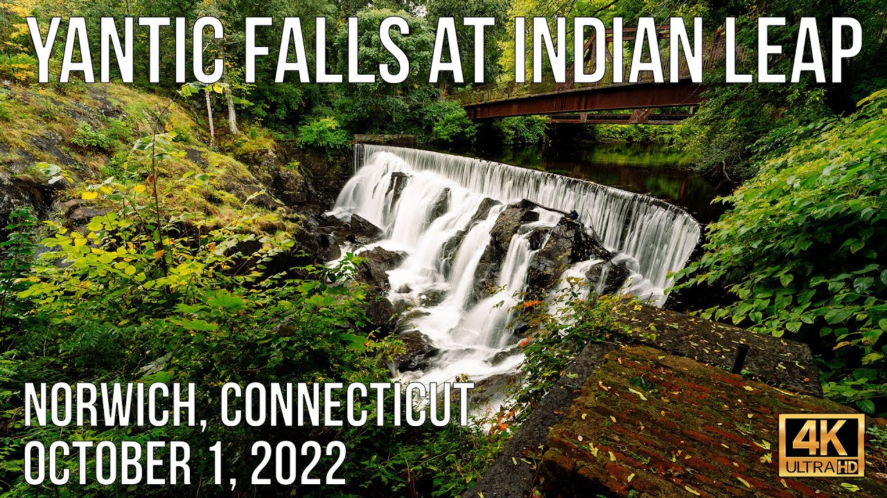 Yantic Falls at Indian Leap in Norwich, Connecticut. - YouTube