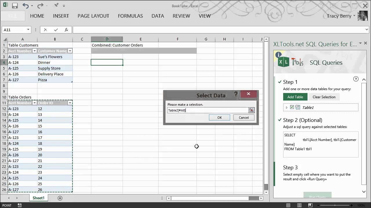 XLTools net SQL Queries for Excel - YouTube