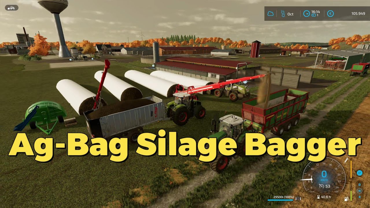 Ag-Bag Silage Bagger - FS22 - YouTube