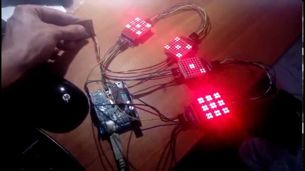 Loco Dice, Arduino digital game dice (first try) - YouTube