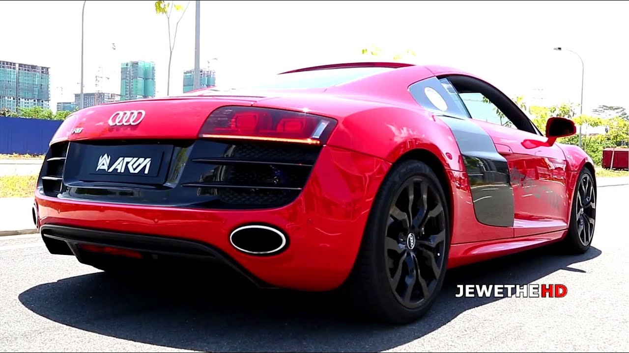 AGGRESSIVE Audi R8 V10 w/ ARMYTRIX Titanium Exhaust! REVS ...