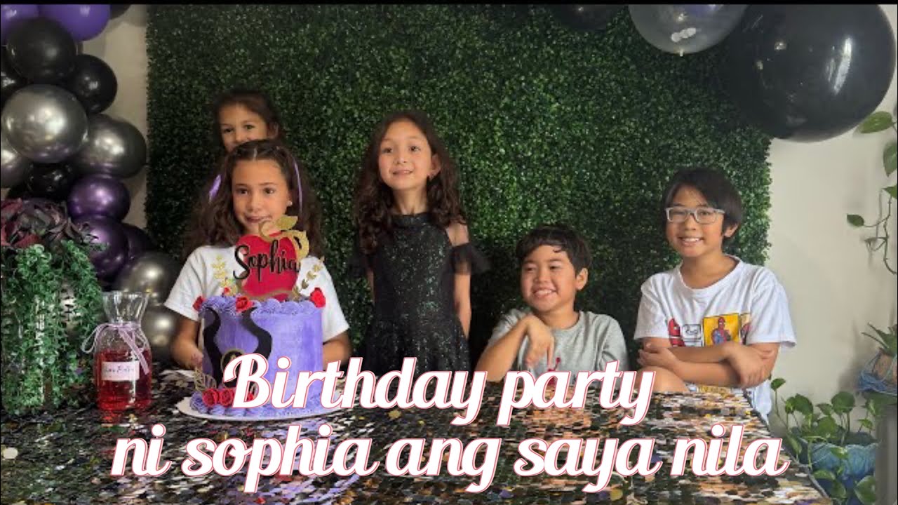 Buhay america birthday party ni sophia may pagames. - YouTube