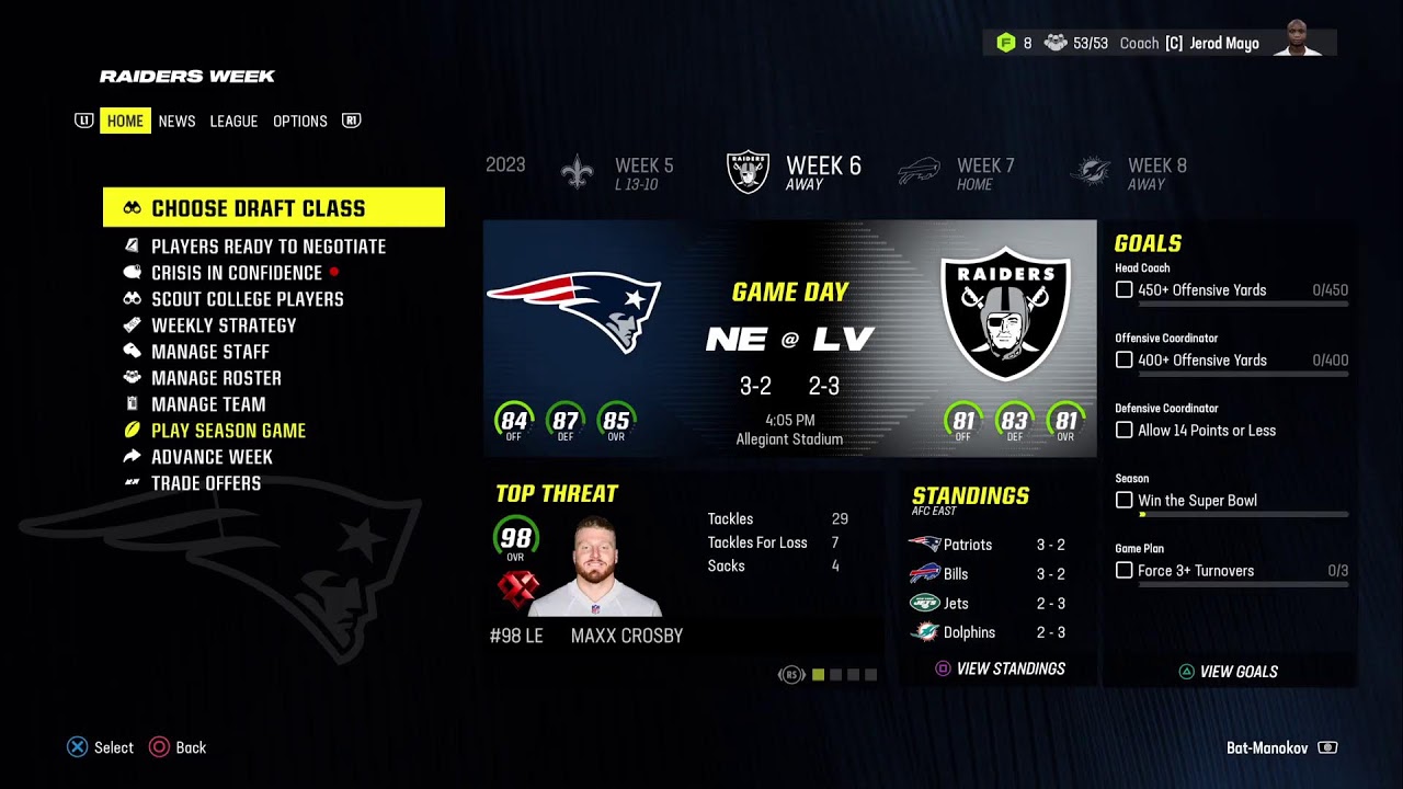 Drake Maye Patriots Franchise Sim 99 OVR MUT Draft Card Stats l Updated ...