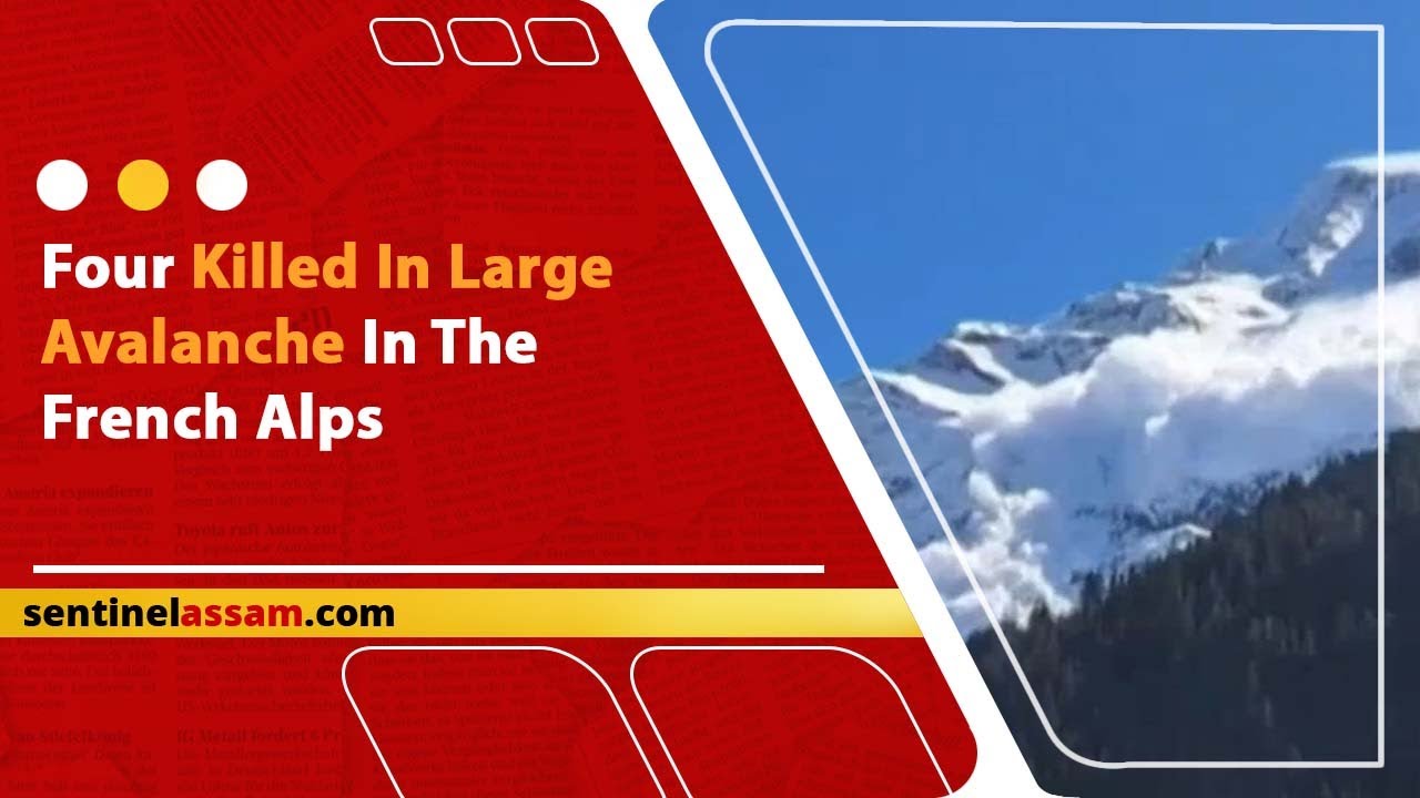 Four Killed In Large Avalanche In The French Alps - YouTube