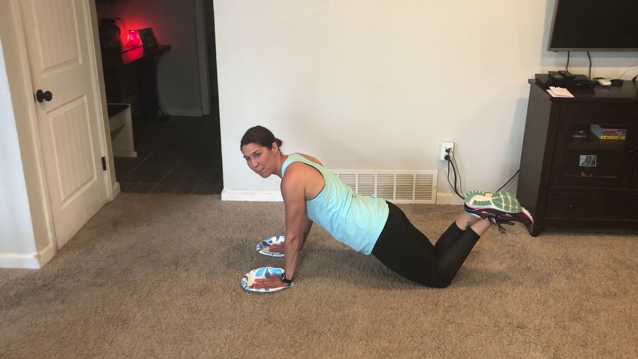 Slider/Paper Plate Workout - YouTube