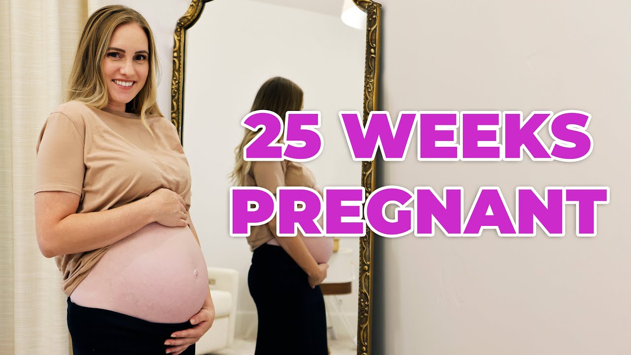 25 Weeks Pregnant Belly First Baby