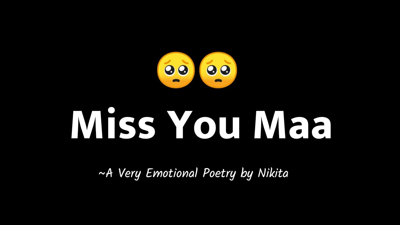 Teri Bahut Yaad Aaati Hai MAA 😭😭 | A Very Emotional Poetry on Maa ...