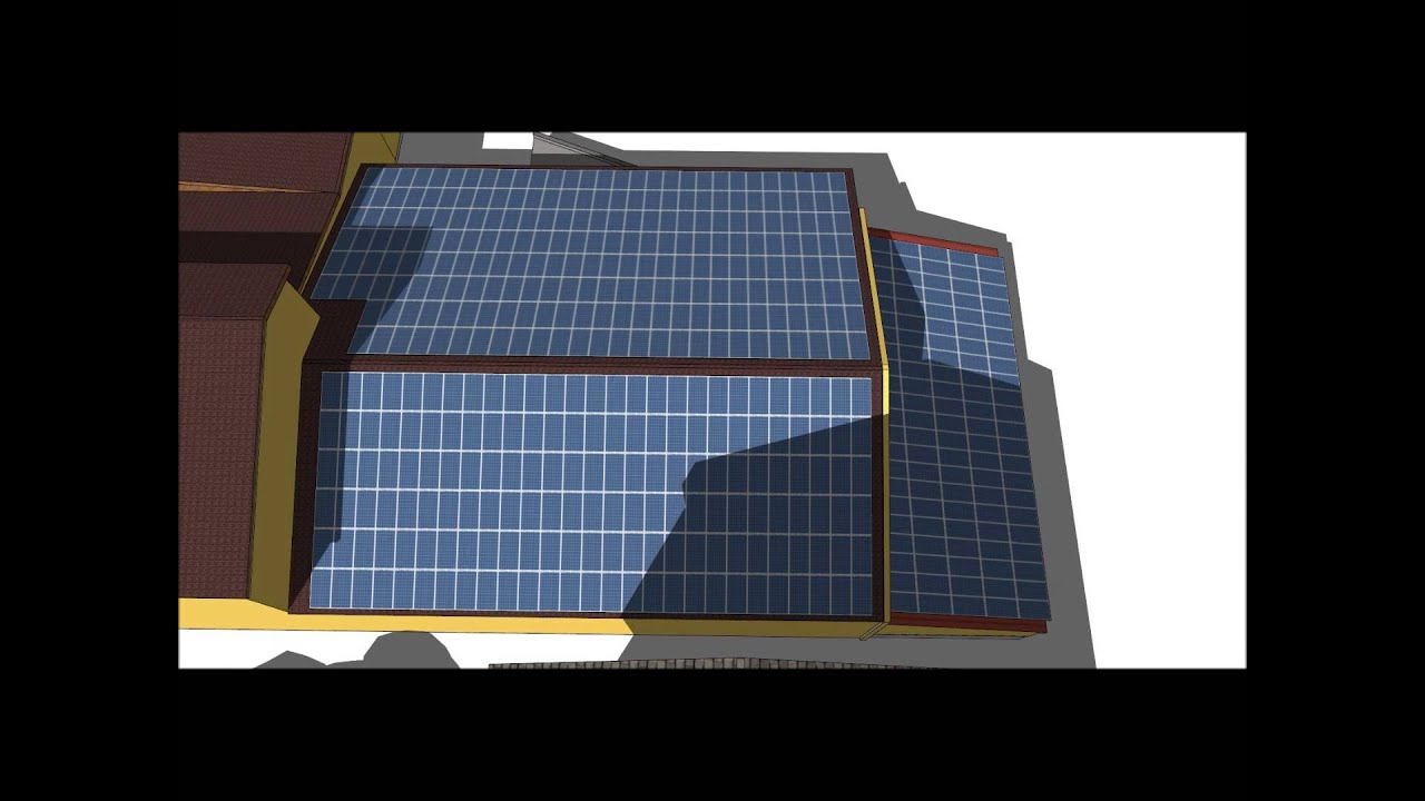 Photovoltaic shadow with Sketchup - YouTube