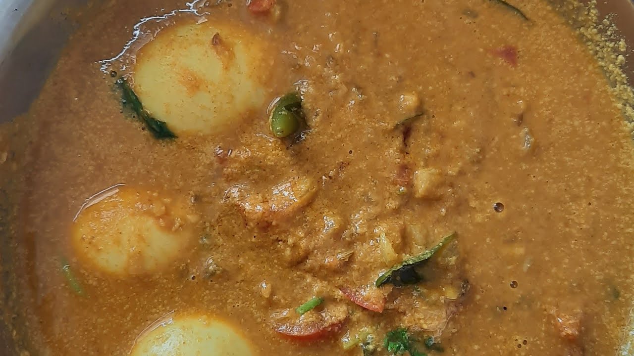 Muttai kuzhambu recepie/ egg curry masala/ - YouTube