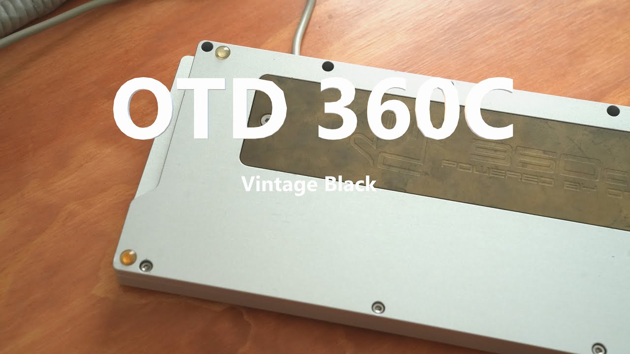 OTD 360c Typing Sounds - Vintage Cherry Black - YouTube