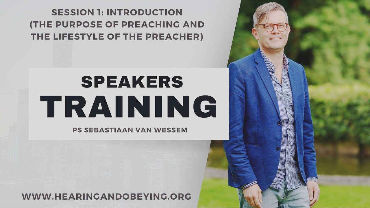 Speakers Training session 1: introduction - YouTube