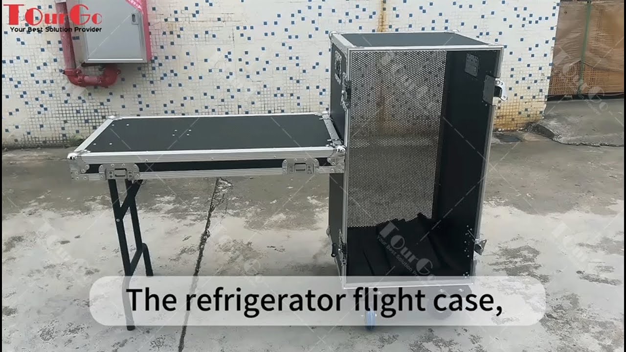 Mobile Refrigerator Aviation Case with Tabletop and Stainless Steel ...