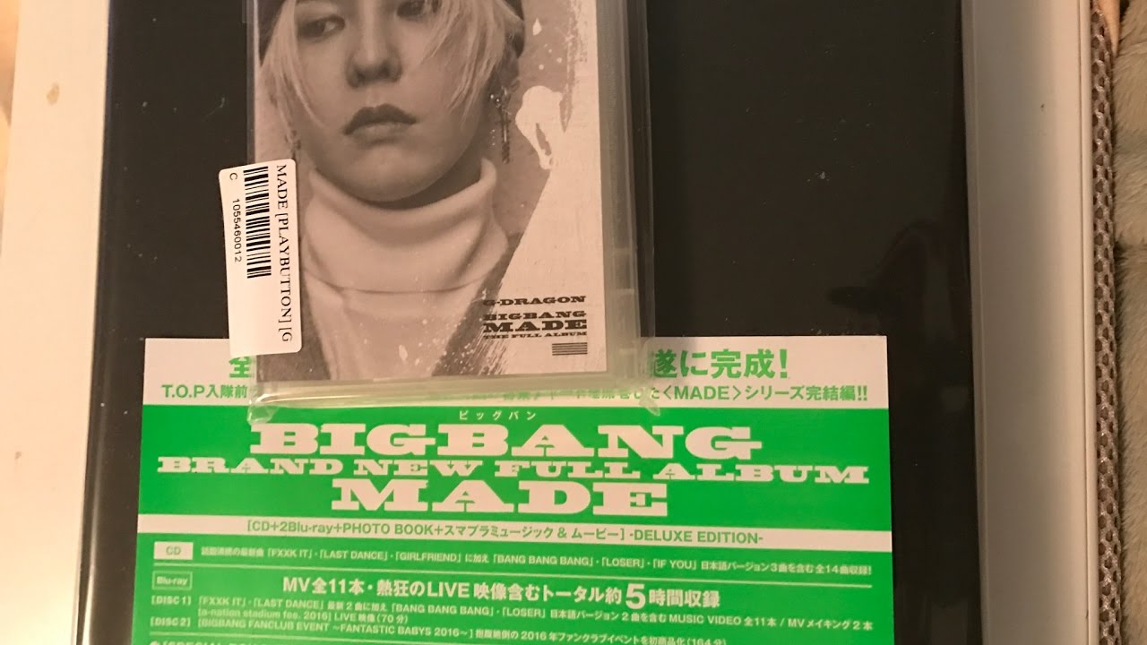 unboxing Bigbang Made Full Album Japanese version along with (GD play ...