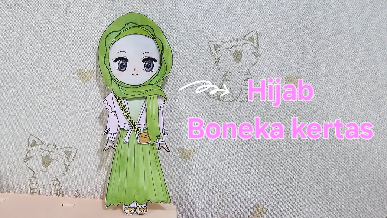 Cara Bikin Baju Hijab Boneka Kertas , Buat Pakaian Ramadan Boneka ...