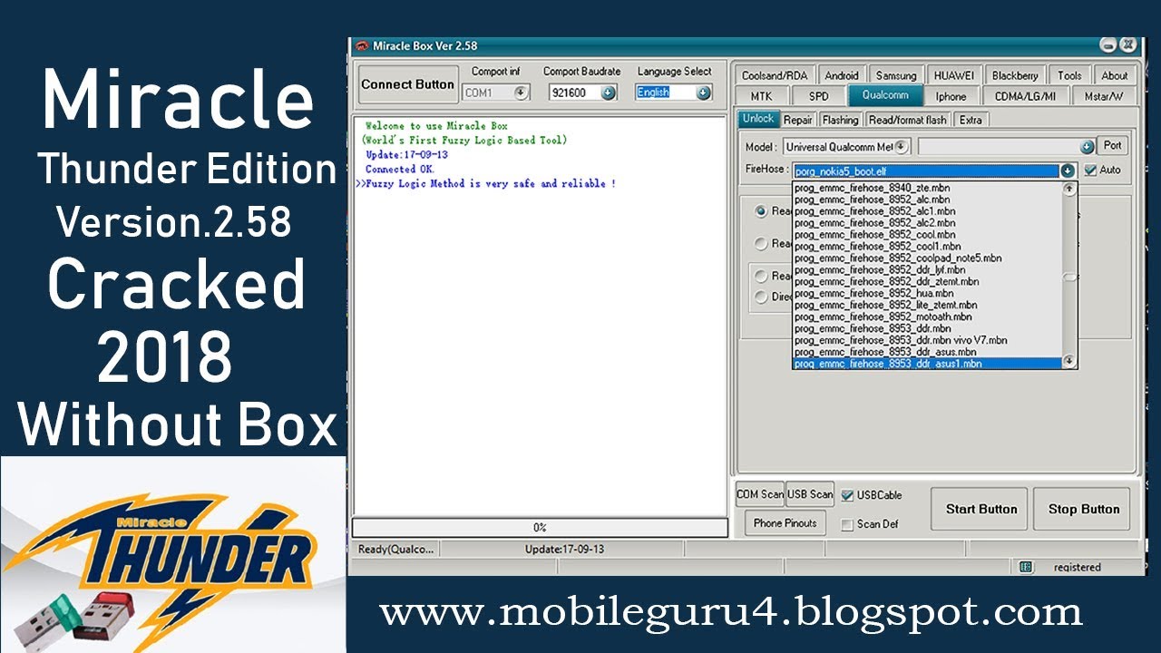 Miracle Box Thunder Edition v.2.58 Latest 2018 without box - YouTube