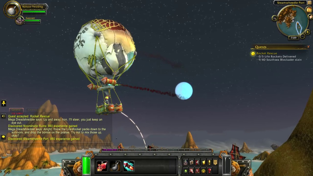 World of Warcraft - Horde Quest Guide - Rocket Rescue - YouTube