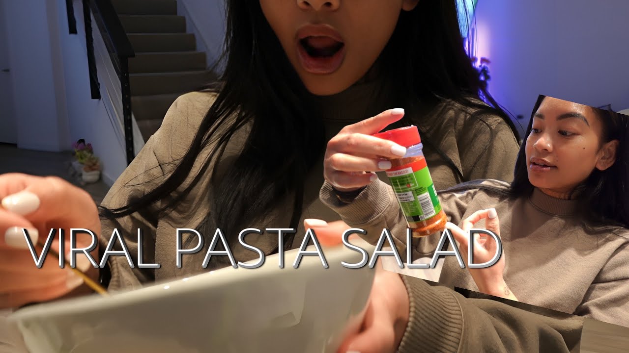 MAKING THE VIRAL PASTA SALAD FROM TIKTOK - YouTube