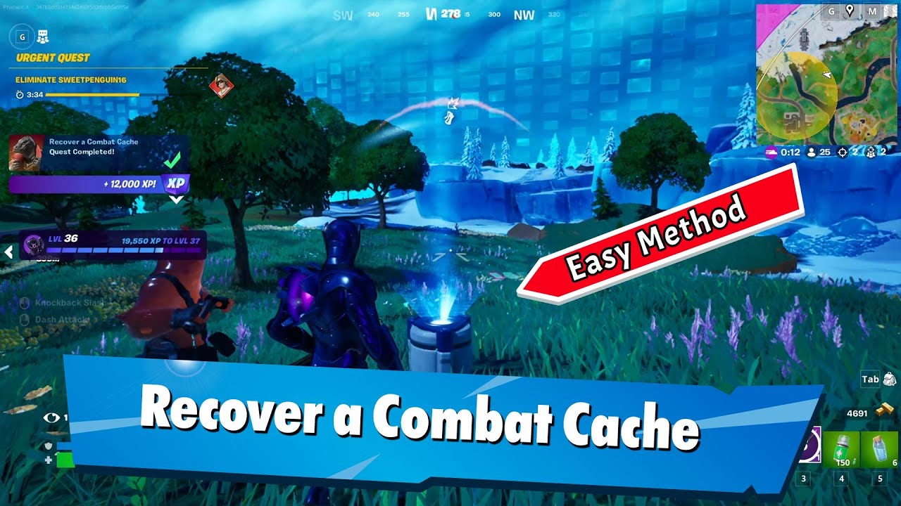 Recover a Combat Cache Fortnite - YouTube