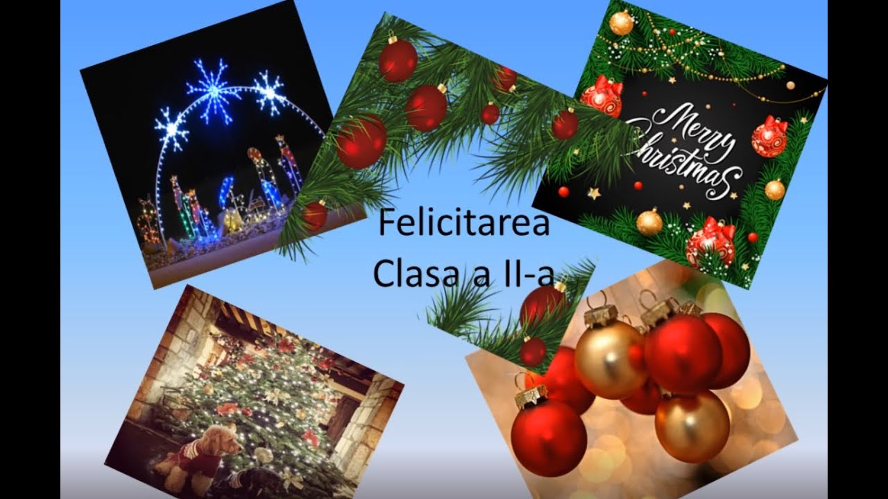 Felicitare clasa a II-a - YouTube