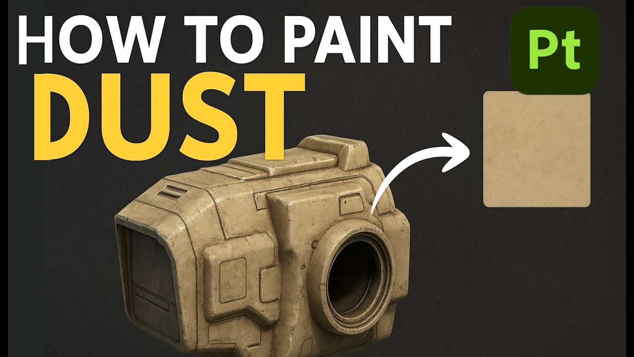 How to Easily Paint Dust in Substance Painter - YouTube
