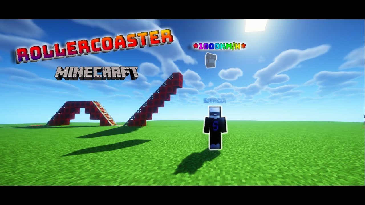 Jak zbudować ROLLERCOASTER w Minecraft (SUPER SZYBKIE WAGONIKI) WOW - YouTube