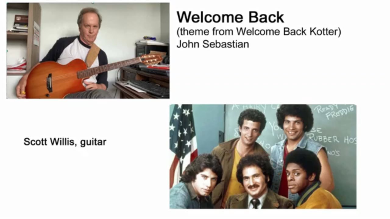 Welcome Back (John Sebastian), fingerstyle guitar, tab available - YouTube